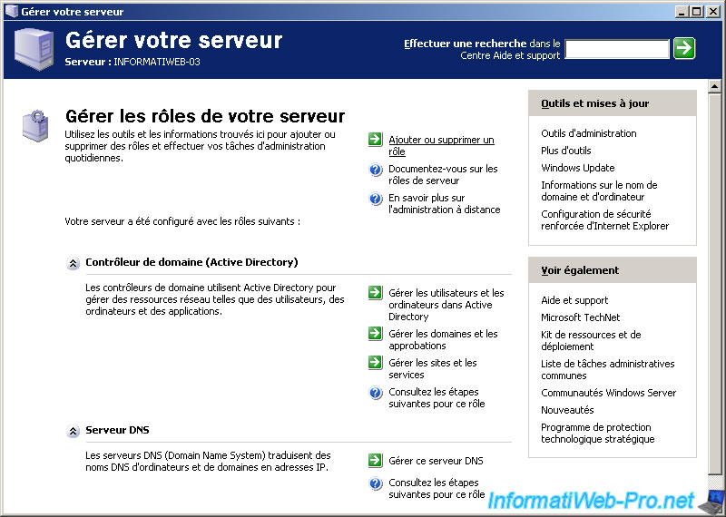 Create a DHCP server on Windows Server 2003 - Windows Server - Tutorials - InformatiWeb Pro